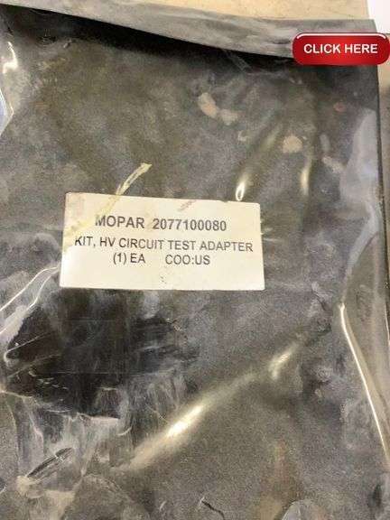 Mopar 2077100080 kit, hv circuit test adapter - Rideau Auctions
