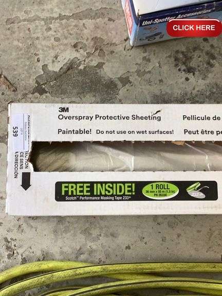 3m overspray protective sheeting - Rideau Auctions