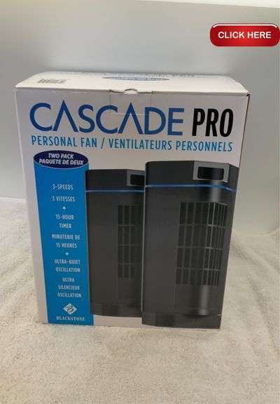 Cascade pro personal fan 2 pack - Rideau Auctions