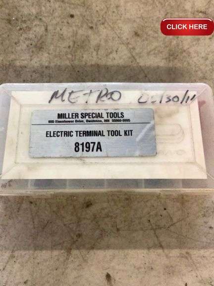 Miller special tools electric terminal tool kit 8197a - Rideau Auctions
