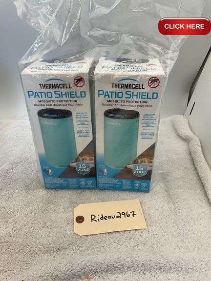 Thermacell patio shield (2) - Rideau Auctions