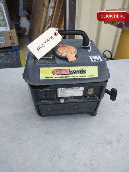 Genmate gas generator - Rideau Auctions