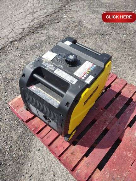 Champion 4500watt gas inverter - Rideau Auctions