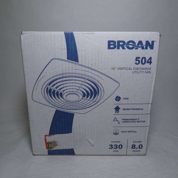 Broan 10" Vertical Discharge Utility Fan - Rio Grande Trade