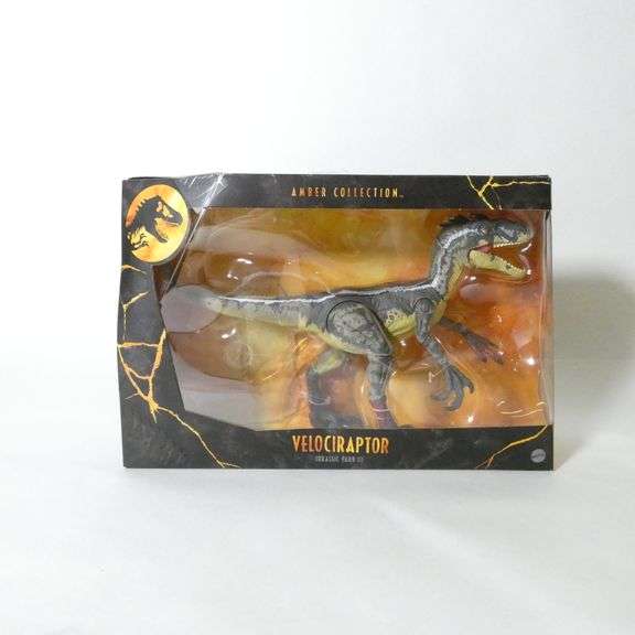 Amber Collection Jurrasic Park Velociraptor Figure - Rio Grande Trade