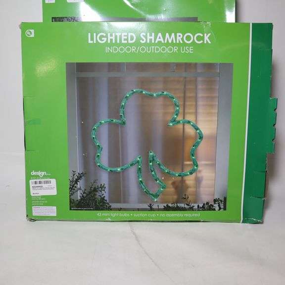 Indoor/Outdoor Lighted Shamrock - Lot of 4 - Rio Grande Trade