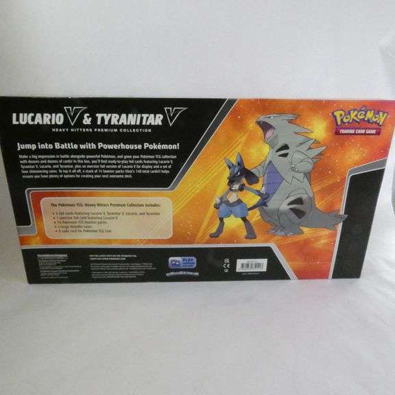 Pokemon TCG Lucario V & Tyranitar V Heavy Hitters Premium Collection ...