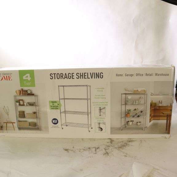 Seville Classics Home 4 Tier Storage Shelving - Rio Grande Trade