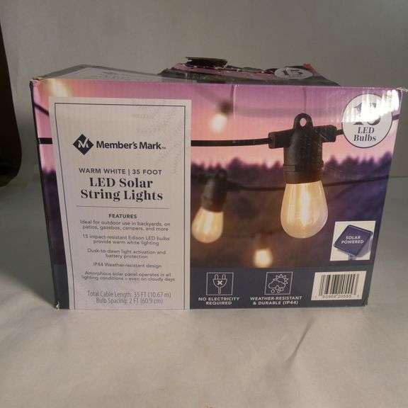 Member's Mark LED Solar String Lights - Rio Grande Trade