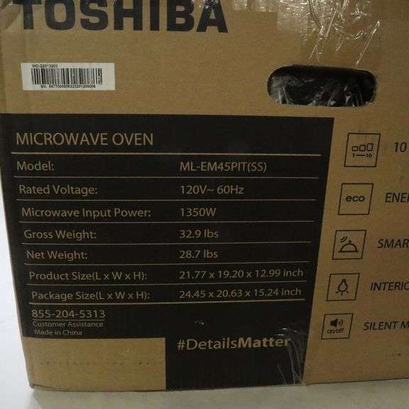 Toshiba Origin Inverter Microwave Oven - Rio Grande Trade