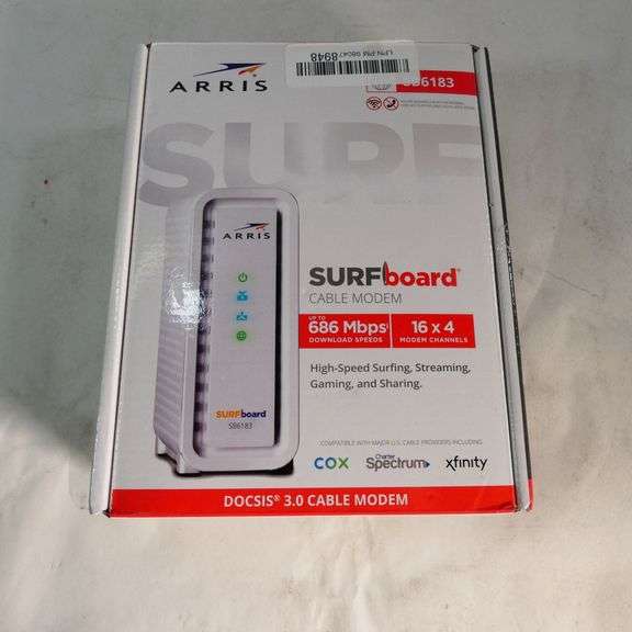 Arris Surf Board Cable Modem, Turns on, No PSU - Rio Grande Trade