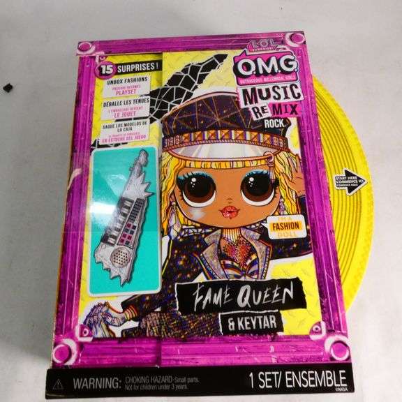 L.O.L. Surprise! OMG Remix Rock Fame Queen & Keytar Fashion Doll - Rio ...