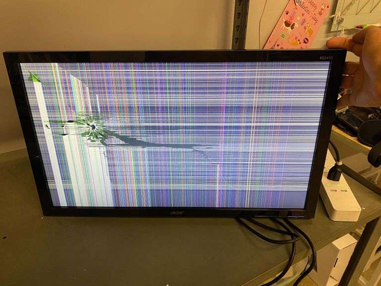 Acer 24” Monitor, Broken LCD, monitor+stand only - Rio Grande Trade