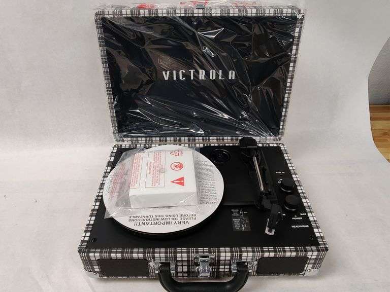 Victrola Vintage Suitcase Record Player with Built-in Speakers - Rio ...