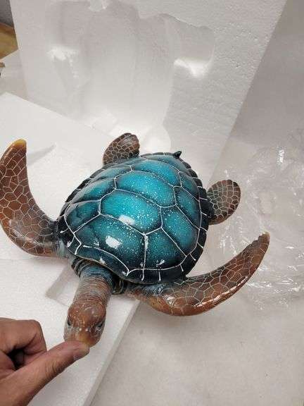 Design Toscano Blue Sea Turtle Statue (BROKEN HEAD) - Rio Grande Trade