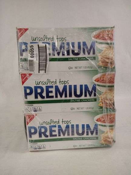 Premium Unsalted Tops Saltine Crackers, 12 Pack - Rio Grande Trade