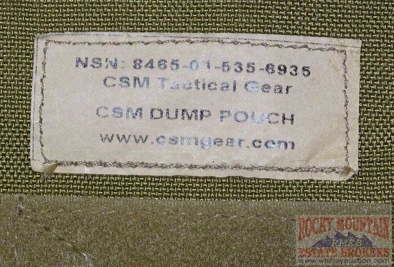 Military Issue CSM Tactical Gear Dump Pouch. - Rocky Mountain Estate ...