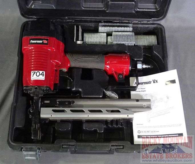Powermate VX Pneumatic Fencing Stapler with staples in case. - Rocky ...