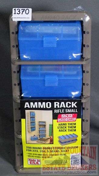 New MTM Case-Gard Ammo-Rack with 4-50 Round Small Rifle Cartridge Boxes ...