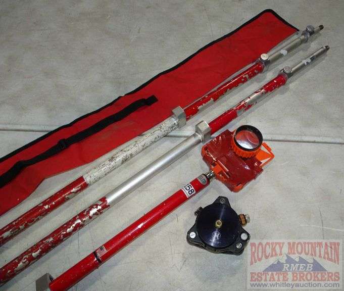 Surveying Prism with Stick, 2 Adjustable Prism Sticks & Tripod Survey ...