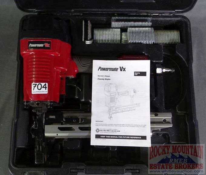 Powermate VX Pneumatic Fencing Stapler with staples in case. - Rocky ...
