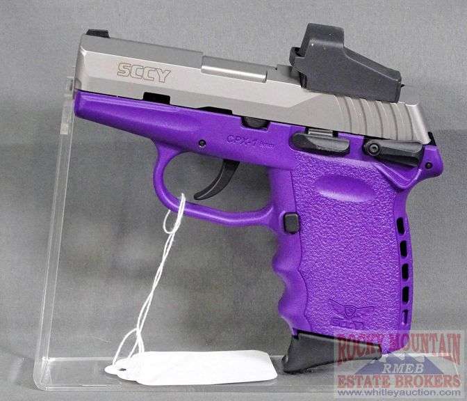Brand New SCCY CPX1-TT purple/stainless 11-shot 9mm semi-automatic ...