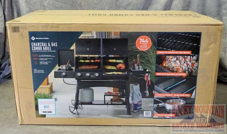 New in Box, Member's Mark Charcoal & Gas Combo Grill with Sideburner ...