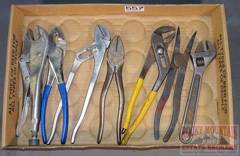 2 Channel Locks, locking pliers, adjustable wrench & more. All for one ...