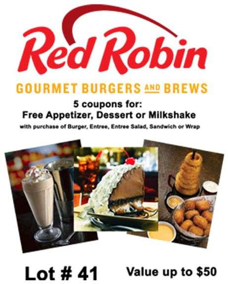 Red Robin Value up to $50. Click through to read full description ...