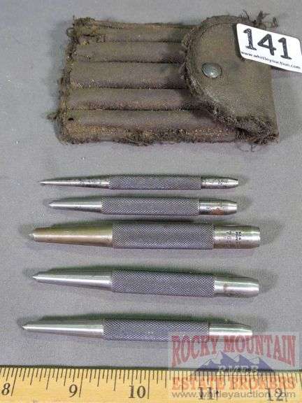 Brown & Sharpe 5-Piece Center Punch Set In Case. - Rocky Mountain ...