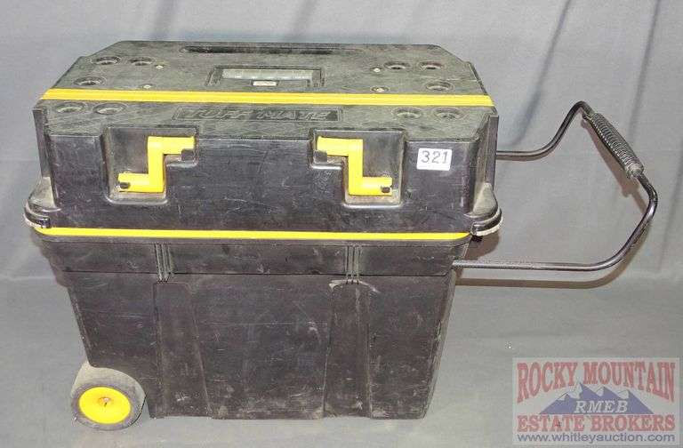 Zagg Tough Mate Rolling Tool Box with built in vise and interior tray ...