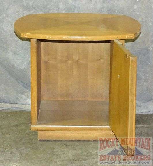 Very Nice Mid-Century Modern One Door Side Table. 21"X24"X24". - Rocky ...