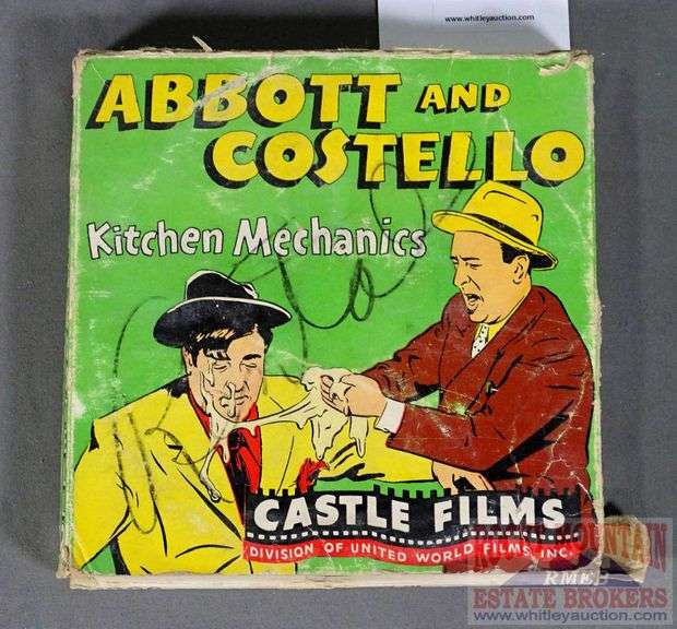 "Abbott & Costello Kitchen Mechanics" 16mm Movie Reel. We did not ...
