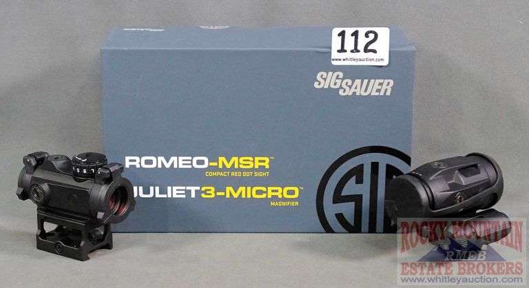 Brand new Sig Optics Sig Romeo MSR Compact Red Dot & Juliet 3 Micro ...