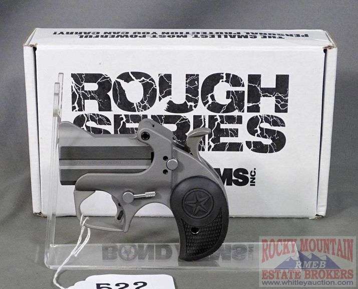 Brand New Bond Arms Roughneck 9mm Derringer with 2.5" Stainless Steel ...