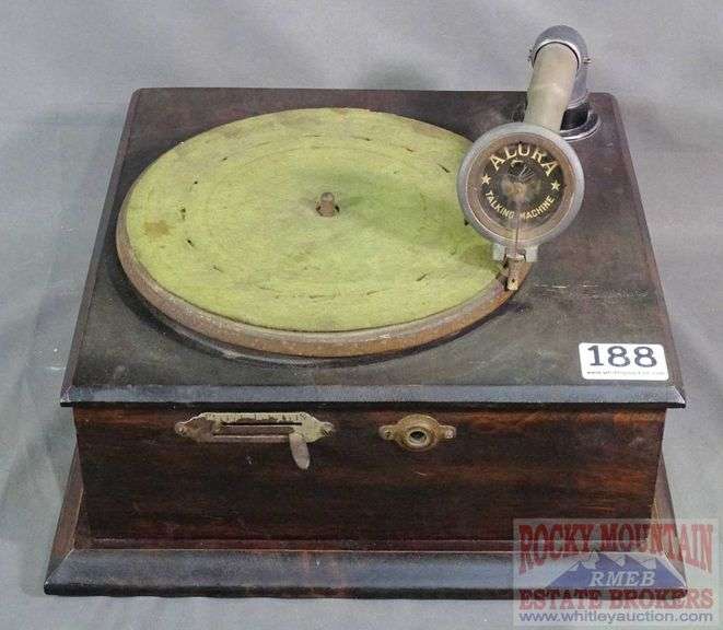 Neat Vintage Alura "Talking Machine" Box Type Phonograph. - Rocky ...