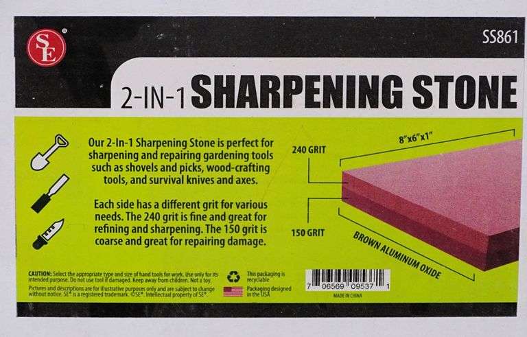 New Double Sided 240/150 Grit 2-in-1 Sharpening Stone. This is a large ...