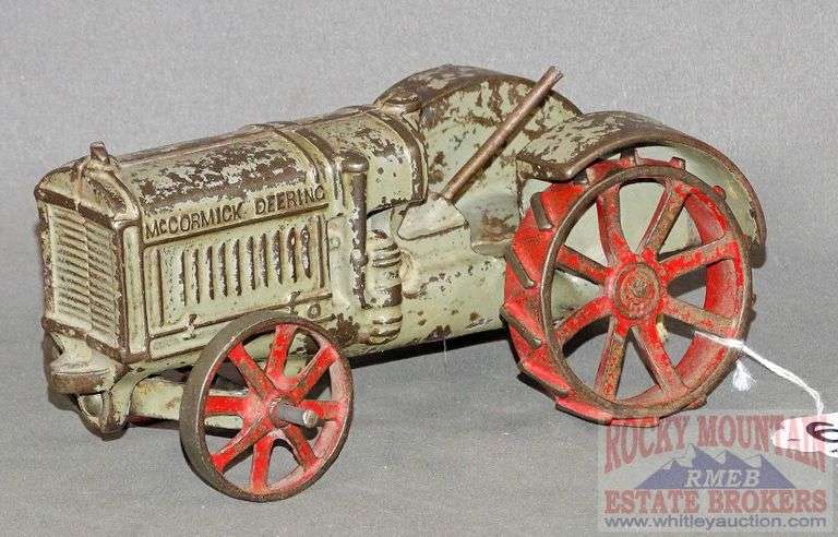 Vintage McCormick Deering Cast Iron Tractor. Missing Steering Wheel ...