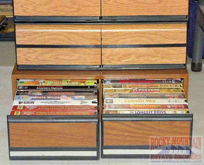 4-VHS Storage Drawers FULL of VHS Movies. There are some great movies ...