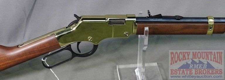 Brand New Beautiful Henry Golden Boy .17 HMR Lever Action Rifle with 20 ...