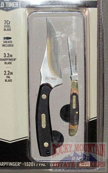 New Old Timer "Sharpfinger" limited edition 2 knife set with tin ...