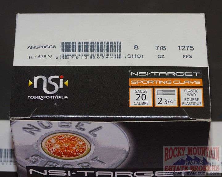 3 new boxes of 25 NSI 20 Gauge #8 shotshells. 3 times the money ...