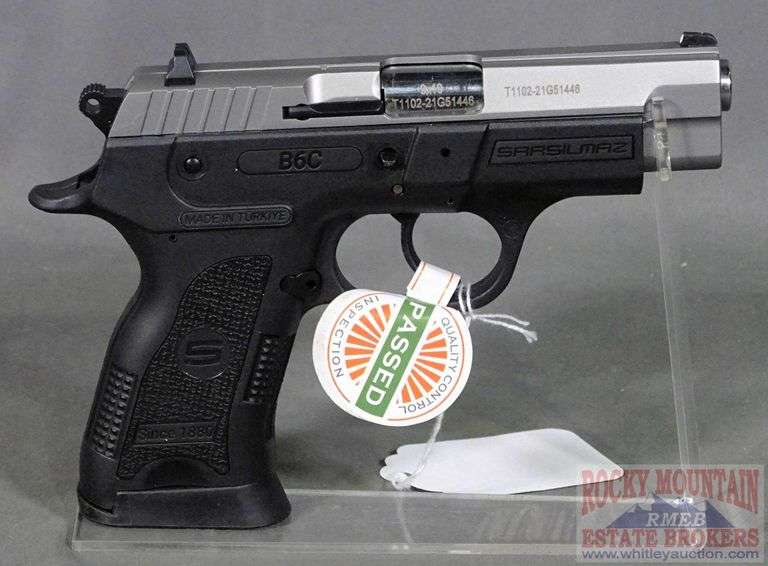 Brand new SAR USA B6C 14-shot, compact 9mm semi-automatic pistol. - Rocky Mountain Estate ...
