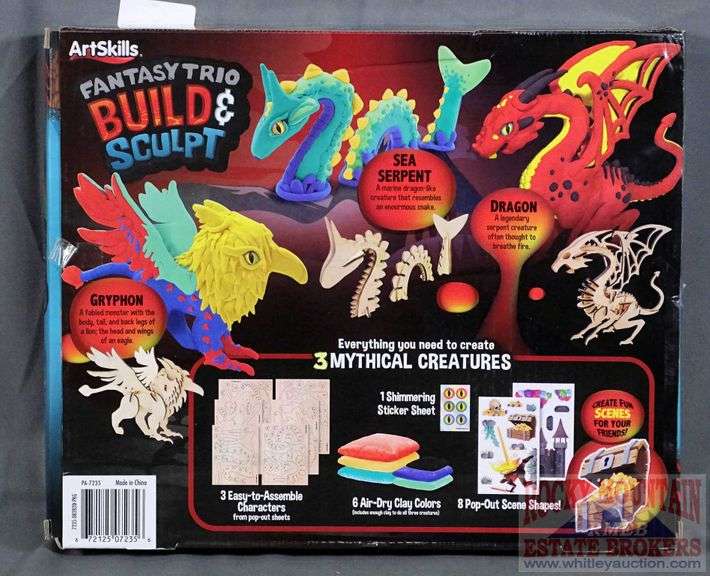 New Art Skills Fantasy Build & Sculpt clay set. Create mythical ...