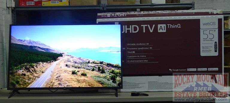 Like new LG 55" Class 4K Smart UHD TV with Al ThinQ, original box ...