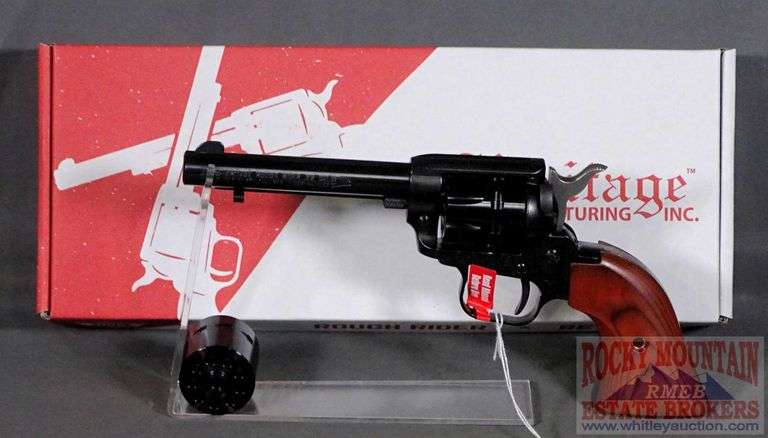 Brand new Heritage Rough Rider 9-shot .22 LR/WMR single action revolver ...