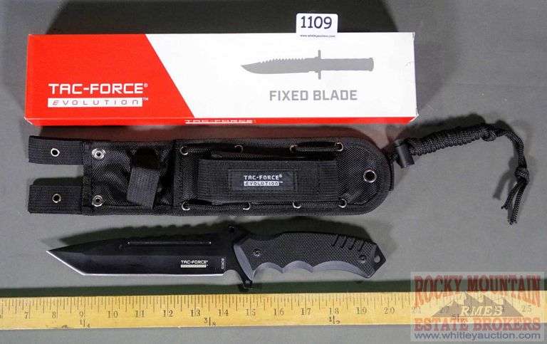 New Tac-Force Evolution 12.5" straight blade, full tang tactical knife ...