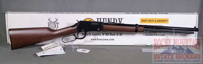 Brand new Henry Frontier .22 S/L/LR lever action rifle with 20" octagon ...