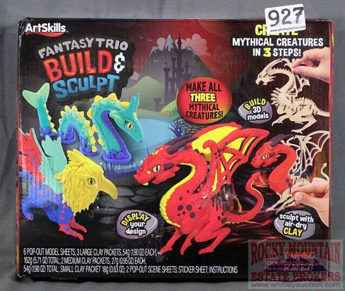 New Art Skills Fantasy Build & Sculpt clay set. Create mythical ...