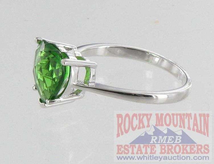 Beautiful Sterling & Helenite Cocktail Ring, 9. - Rocky Mountain Estate ...
